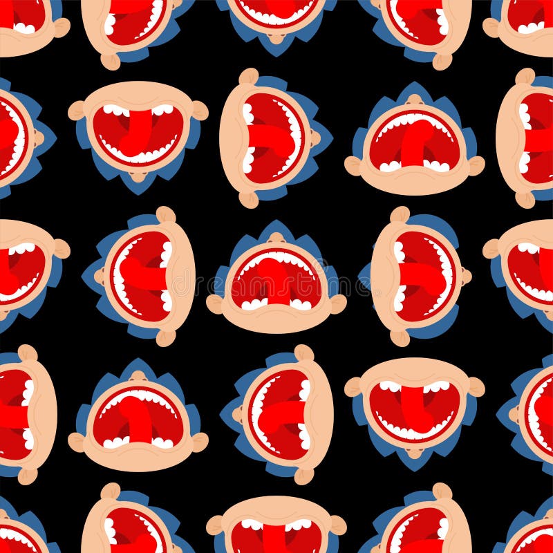 Boy Crying Open Mouth. Child Tantrum Vector Illustration Stock Vector ...