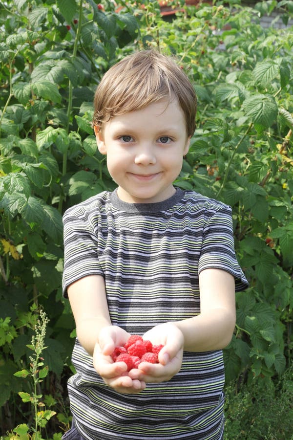 Boy stock image. Image of fruits, holding, natural, outdoor - 47148061