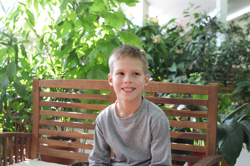 Little Boy Garden Tree Pruning Stock Photos - Free & Royalty-Free Stock ...