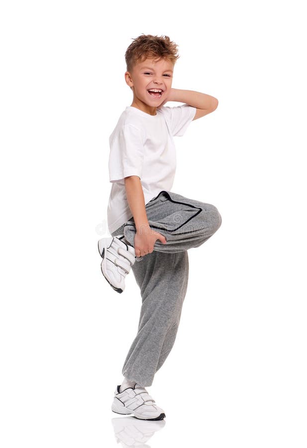 Boy dancing stock image. Image of gymnast, dance, movement - 27688113