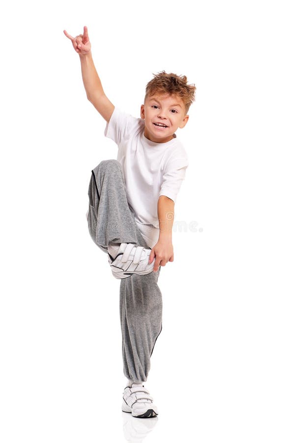 Boy dancing stock photo. Image of happy, full, exercise - 28948700