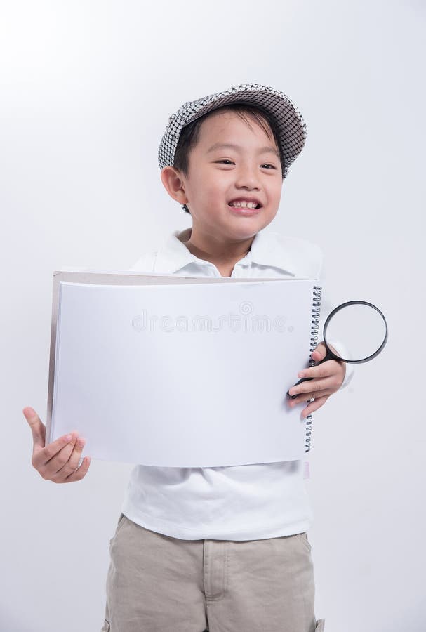 Boy detective stock image. Image of isolated, curiosity - 70793959