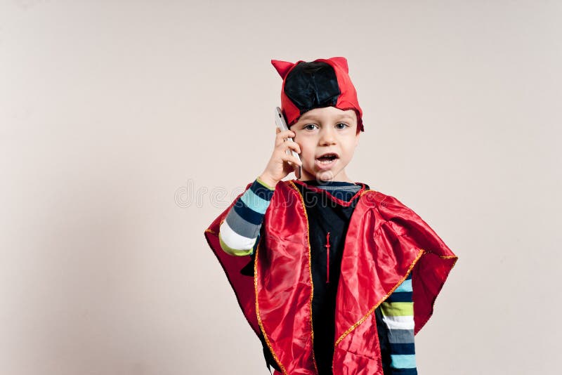 Boy in disguise stock image. Image of carnival, copy - 65199939