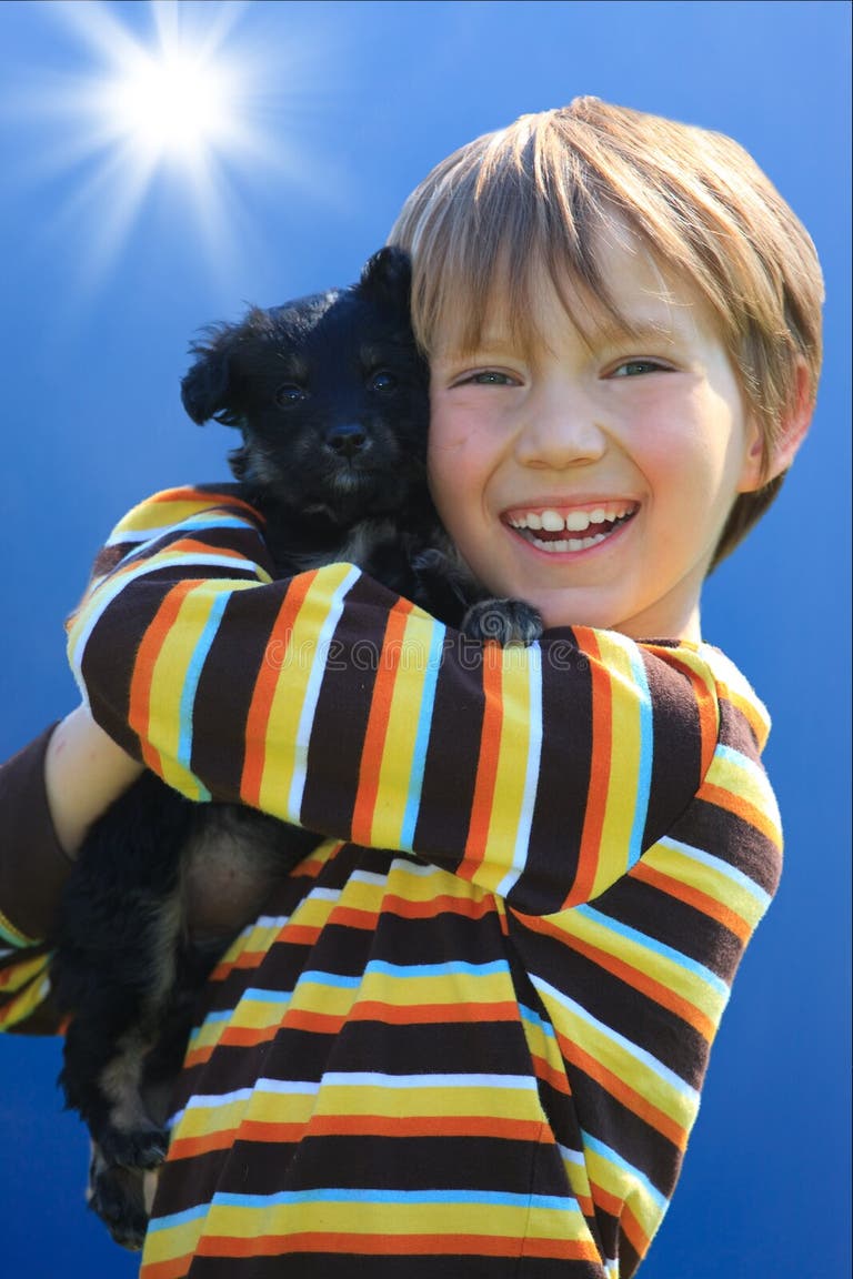 1,261 Little Boy Hugging Dog Stock Photos - Free & Royalty-Free Stock ...