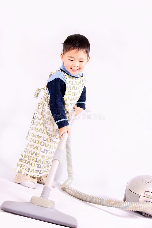 Boy doing cleaning stock photo. Image of cleaner, appliances - 8782572
