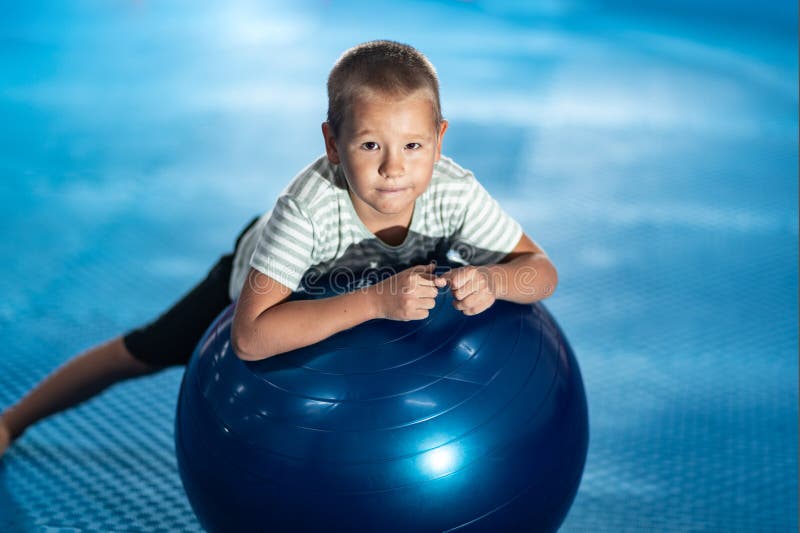 Boy doing exercises stock photo. Image of baby, tiny - 61689600