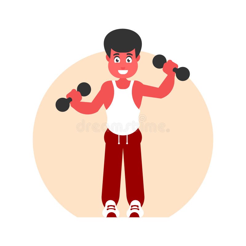 Boy Doing Exercises Stock Illustrations – 732 Boy Doing Exercises Stock ...