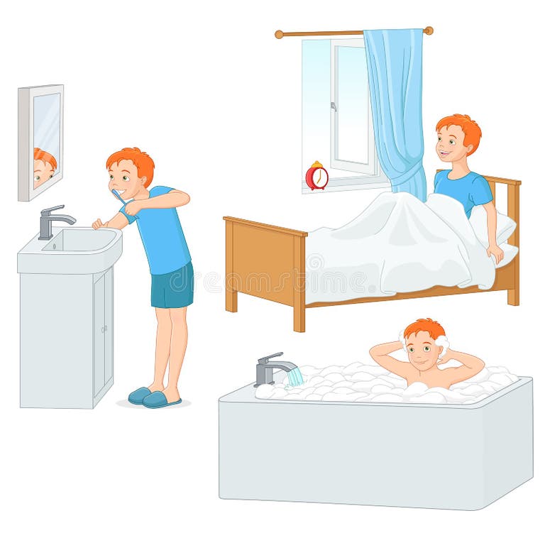 Morning Routine Stock Illustrations – 54,006 Morning Routine Stock ...