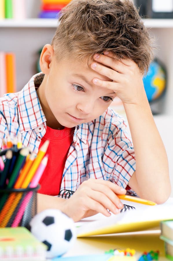 Mathematics homework stock image. Image of teenager, homework - 4799097