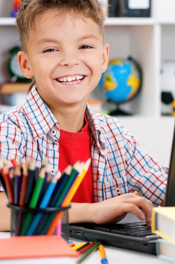 Boy doing homework stock photo. Image of people, grade - 32312840