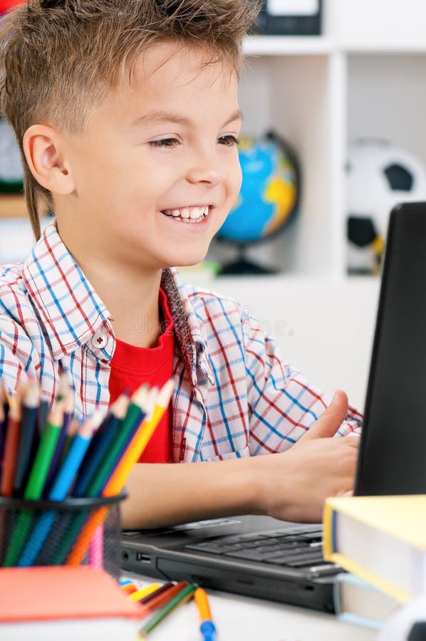 Boy doing homework stock image. Image of little, male - 43205281