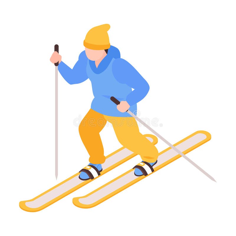 Boy Doing Skiing Composition Stock Vector - Illustration of clothe, young: 237605475