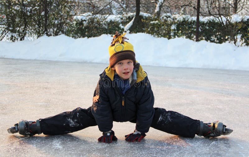 Boy Doing The Splits Stock Image - Image: 26563641