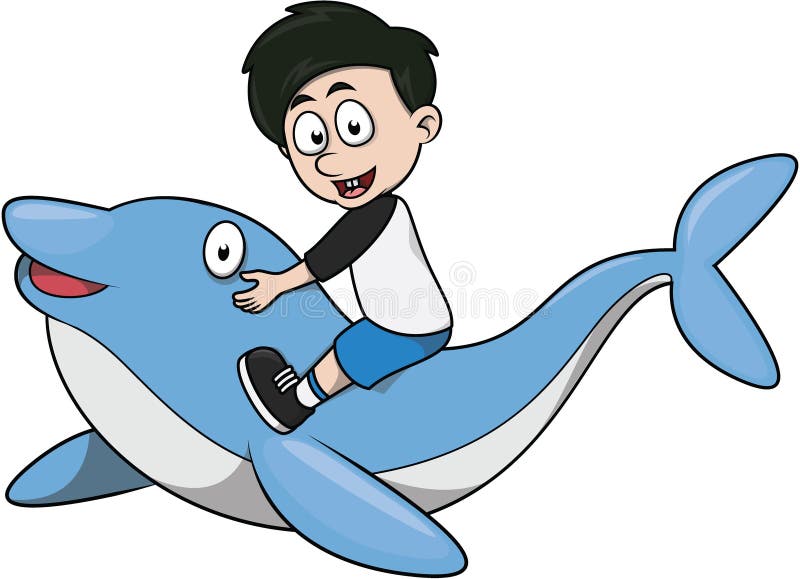Man Ride Dolphin Stock Illustrations – 30 Man Ride Dolphin Stock ...