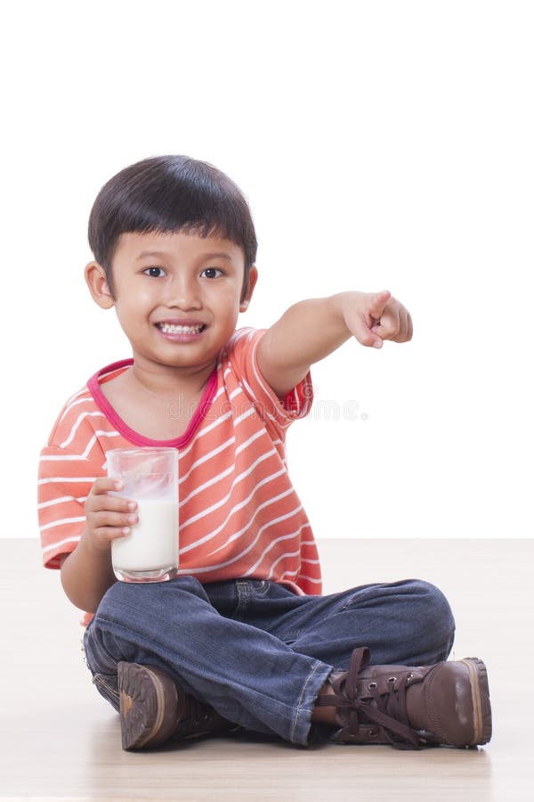 Boy drinking milk stock photo. Image of bottle, natural - 44664358