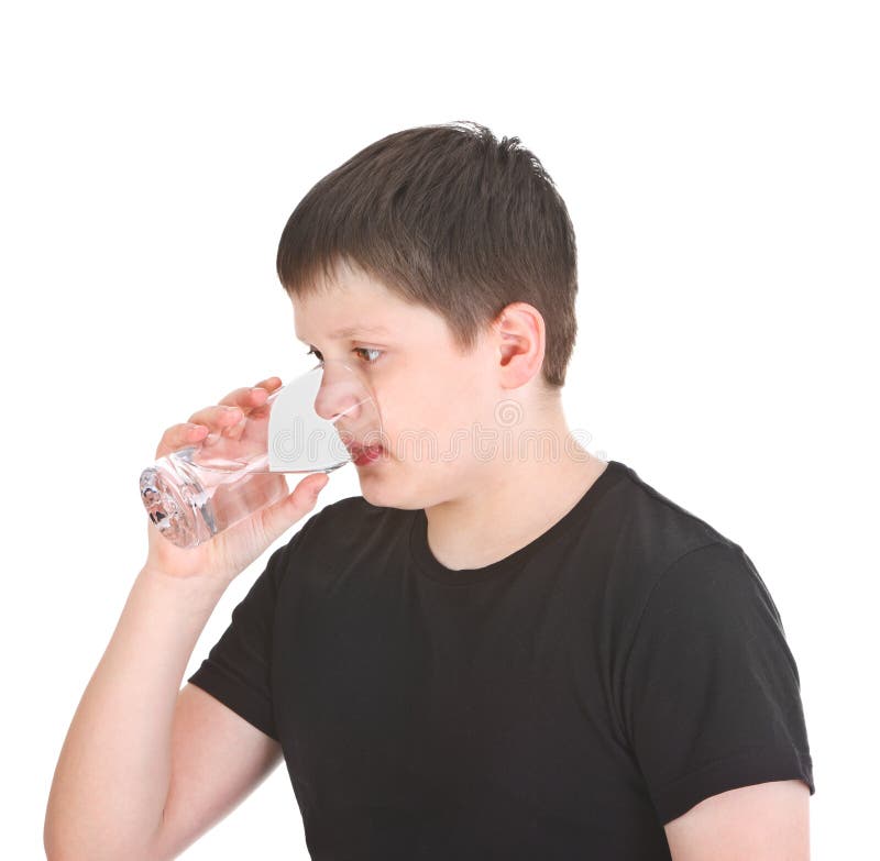 Boy drinking water stock photo. Image of clean, smiling - 23016948