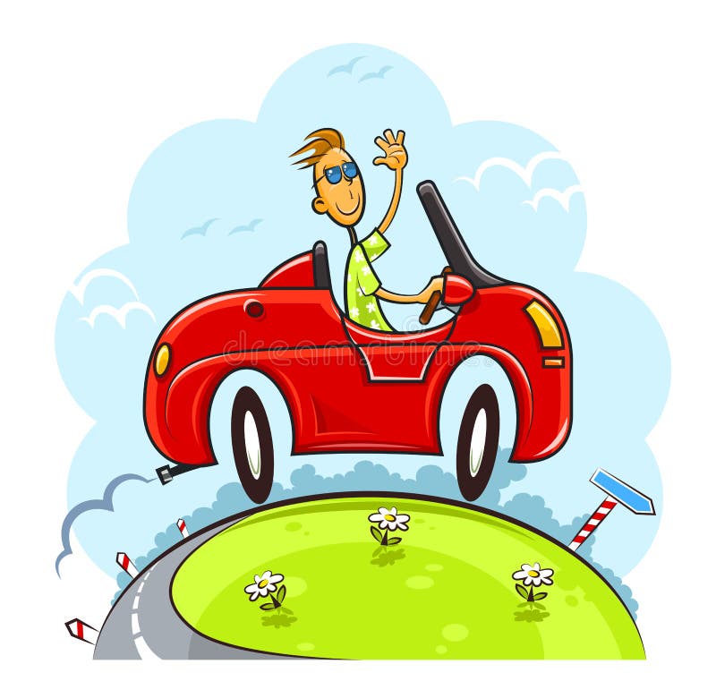 Red Car Doodle stock vector. Illustration of automobile - 39315949