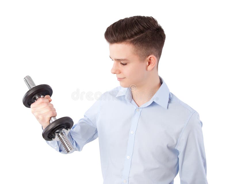 422 Teenage Boy Dumbbell Stock Photos - Free & Royalty-Free Stock ...