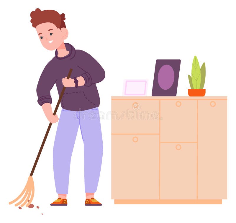 Man Dusting Clipart
