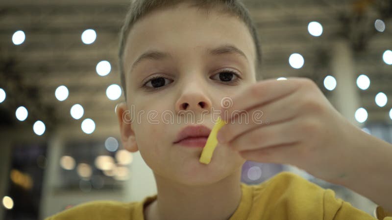 Boy Eating French Fries Stock Footage & Videos - 392 Stock Videos