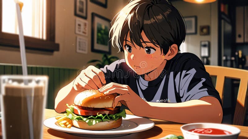 Boy Bread Eating Stock Illustrations – 680 Boy Bread Eating Stock ...