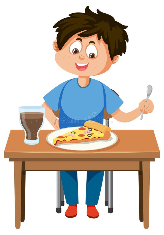 Boy Eating Breakfast Clipart Stock Illustrations – 178 Boy Eating ...