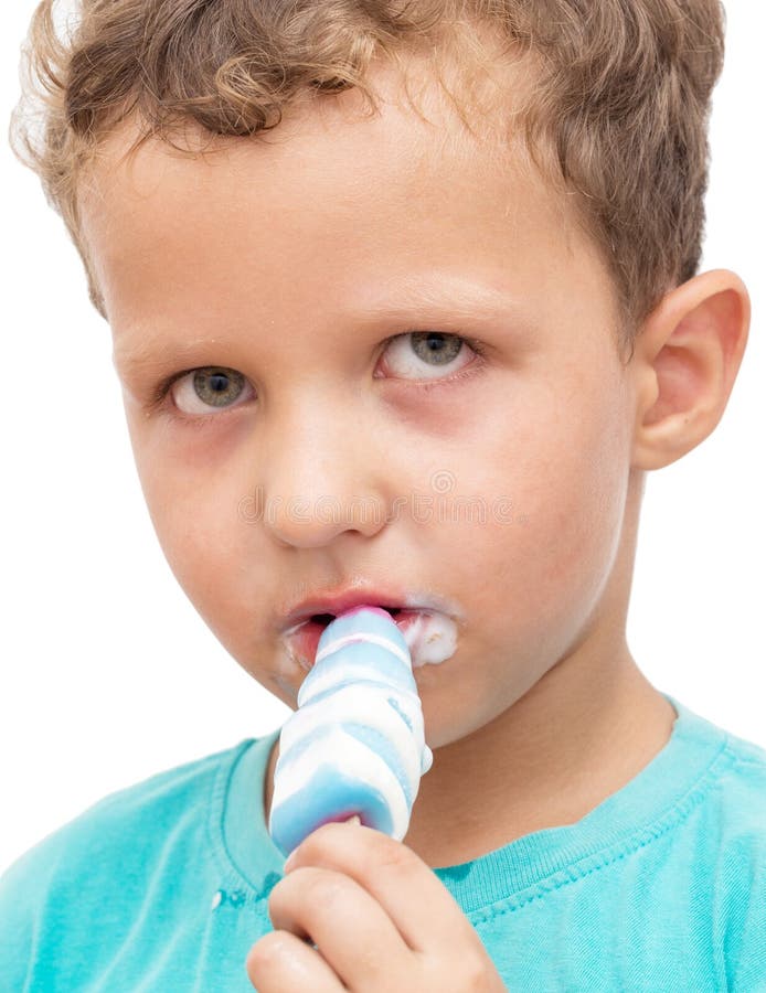A Boy on Ice is Fishing in the Winter Stock Image - Image of leisure ...