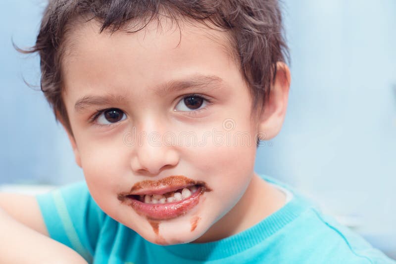 Boy eating the sweetness stock image. Image of portion - 117692627