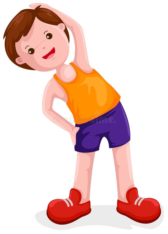 Animated Exercise Clip Art Body Exercise Home Kids Stock Vector