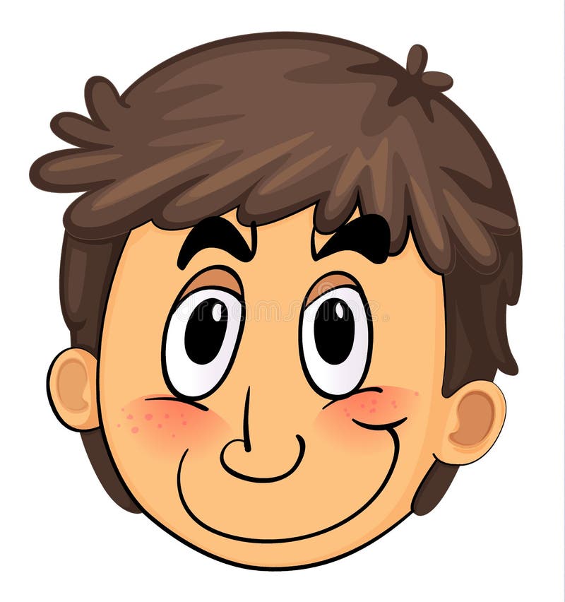 A boy face stock illustration. Illustration of expression - 28071443