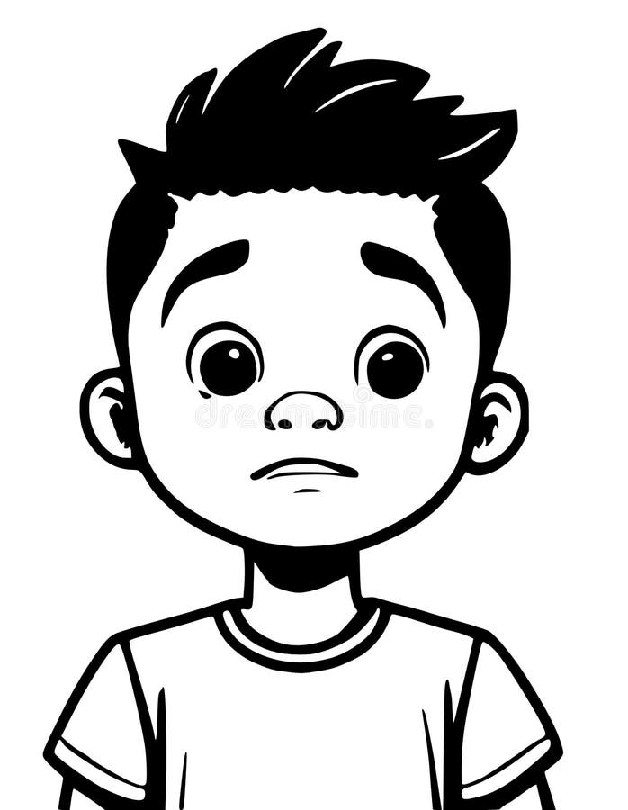 Boy with Face Expression Cartoon Stock Illustration - Illustration of ...