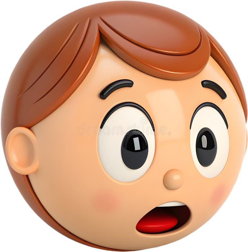 Boy Face Icon Showcasing Strong Emotional Expression. Stock Image ...