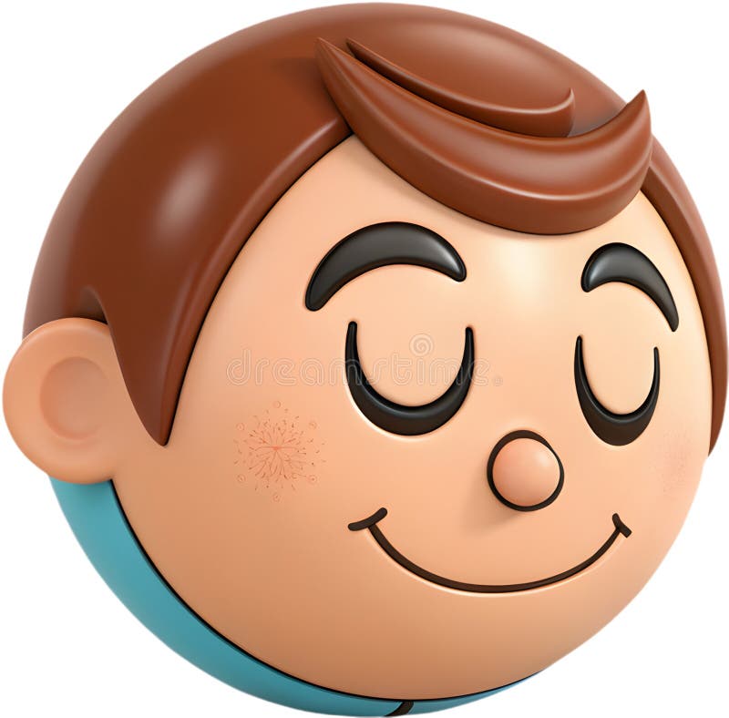 Boy Face Icon Showcasing Strong Emotional Expression. Stock Photo ...