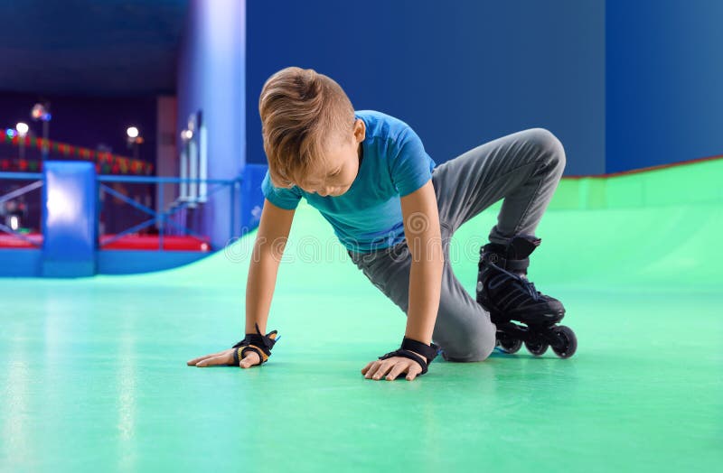 Boy falling down stock image. Image of injure, recreational - 150564597