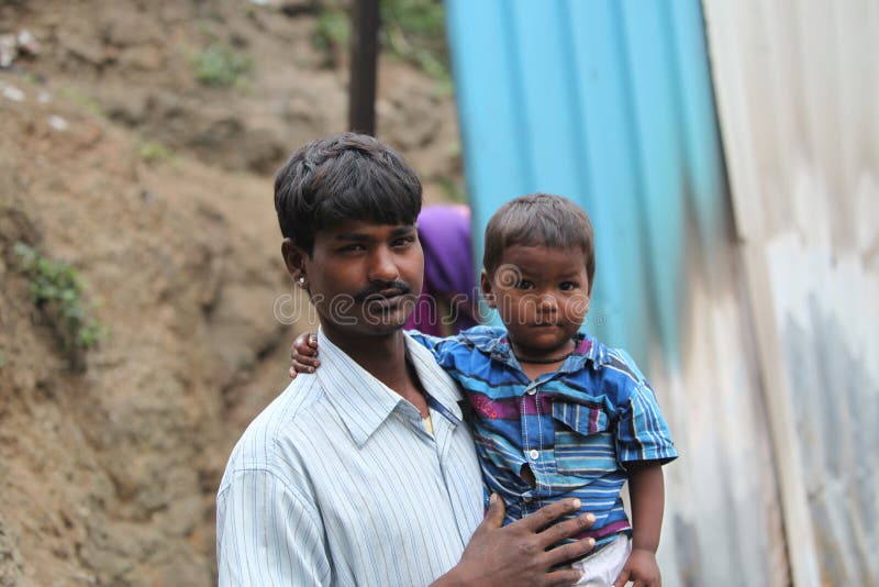 Boy and Father stock image. Image of family, father, poor - 73024381