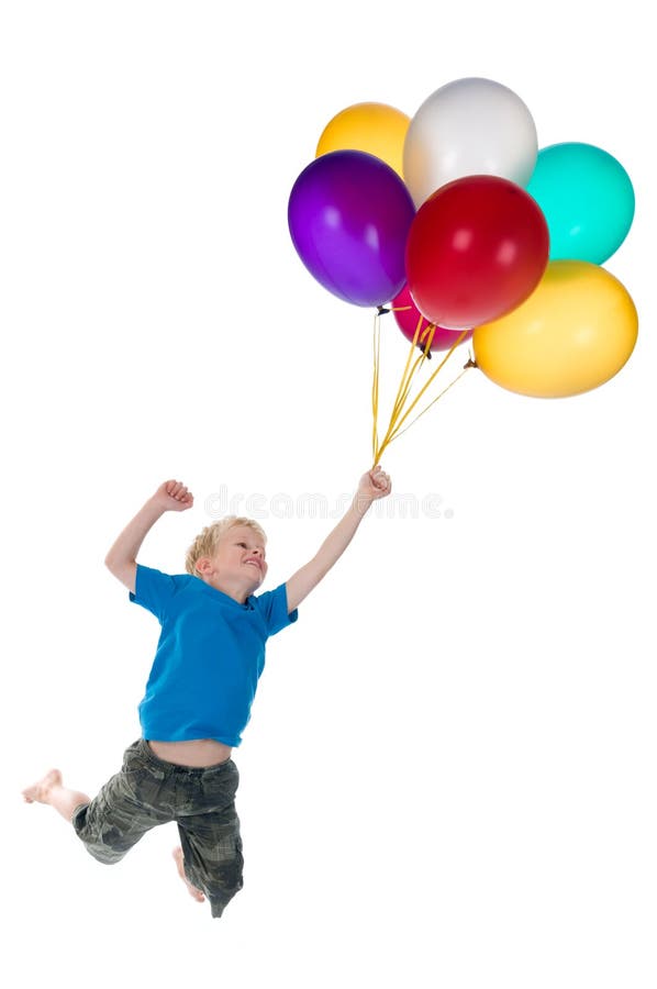 Cute Girl with Balloons stock image. Image of balloons - 4864259