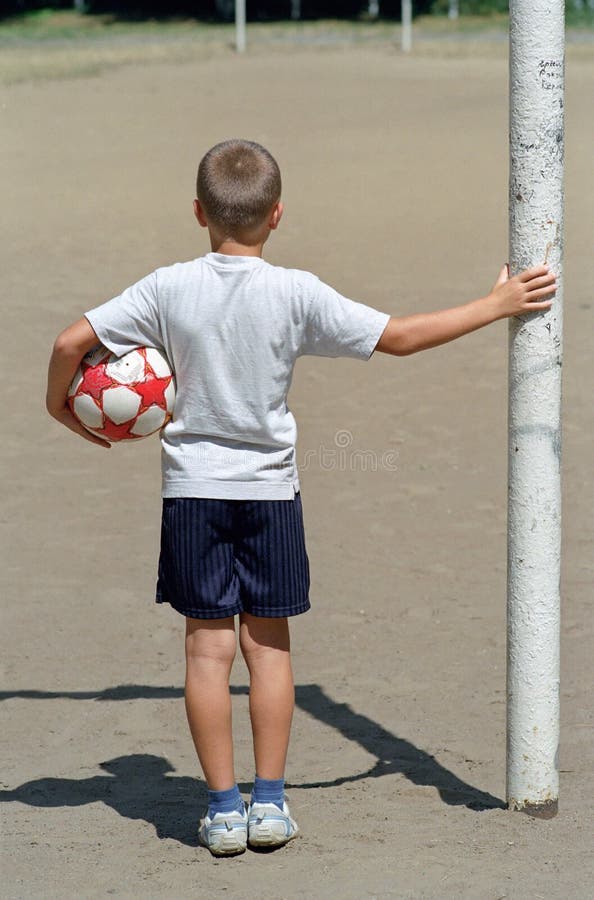 Boy with football stock image. Image of sport, success - 26200315