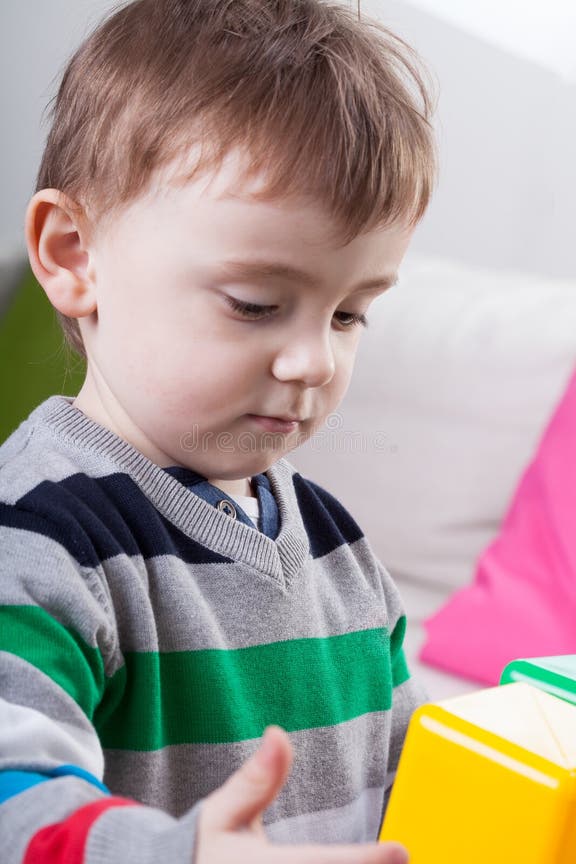Boy during free time stock image. Image of relaxing, adorable - 41164457
