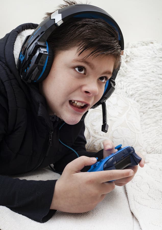 Gaming with passion stock photo. Image of photograph - 223802302