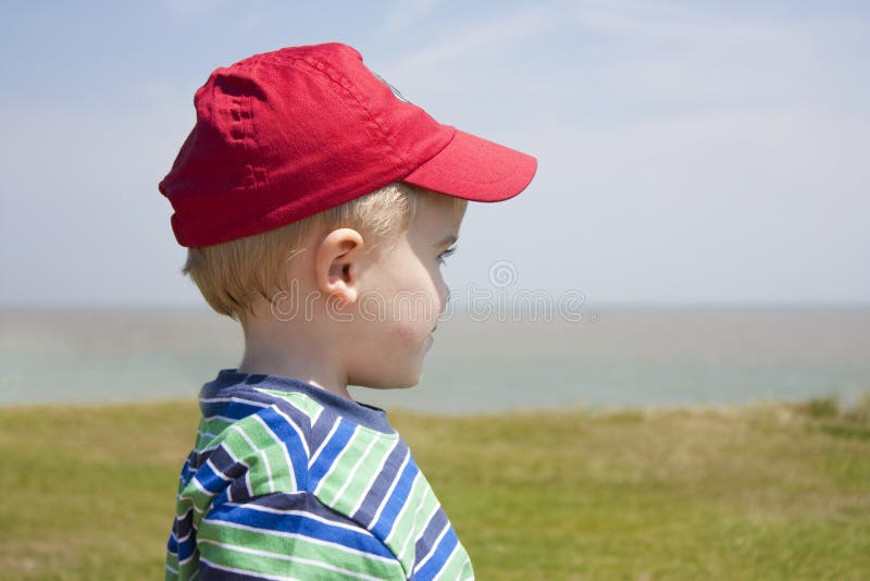 Boy Gazing Out To Sea Picture. Image: 9993507