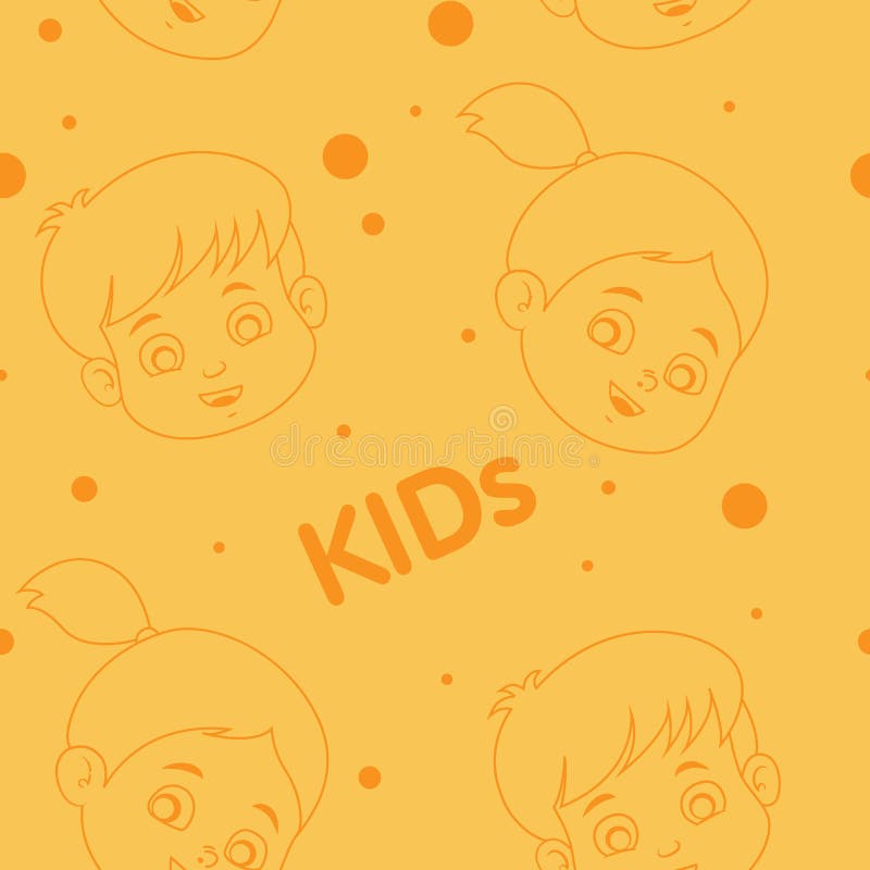 Boy and Girl Color Pattern.kid Background Stock Vector - Illustration ...