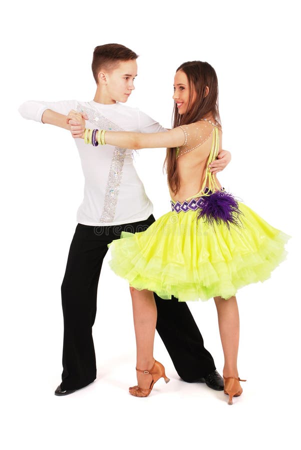 Boy and Girl Dancing Ballroom Dance Stock Image - Image of dancing ...