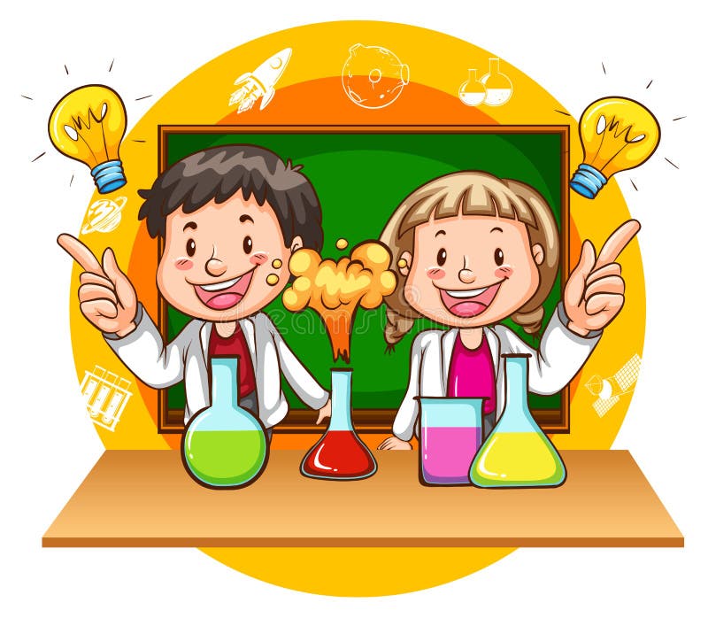 Science Experiment on Force and Motion with Pulley Stock Vector ...