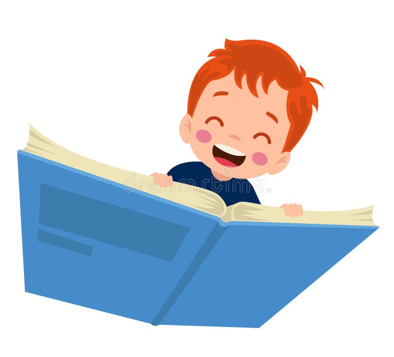 Boy and Girl Flying on a Book Stock Illustration - Illustration of ...