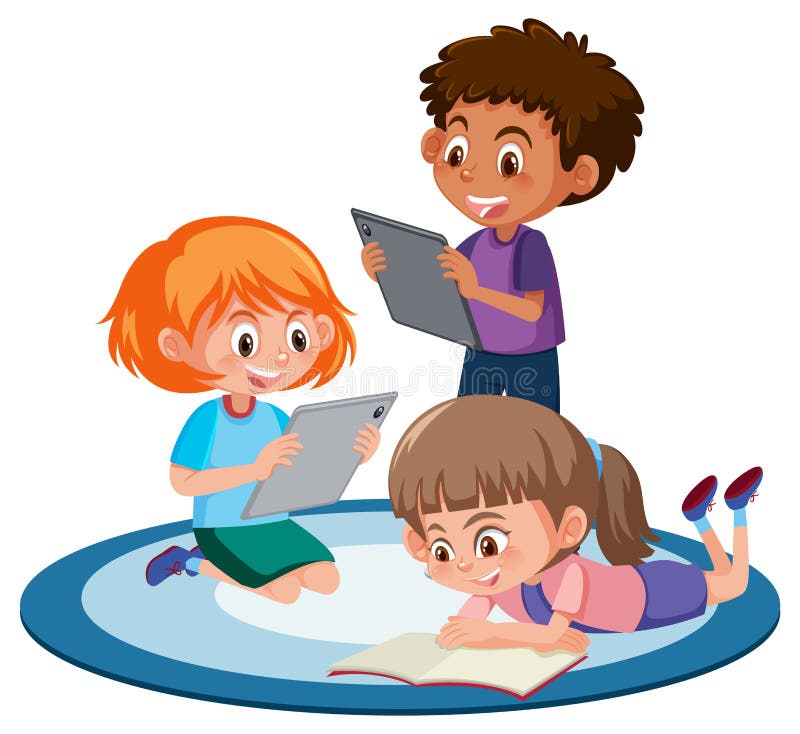 Boy and girl learning stock vector. Illustration of character - 245094344