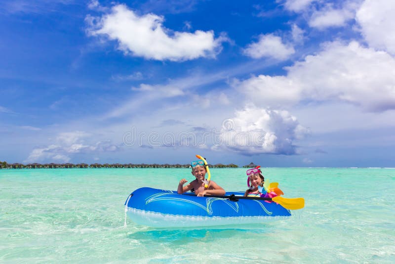 Children Playing with Rafts Stock Photo - Image of rafts, resort: 16590284