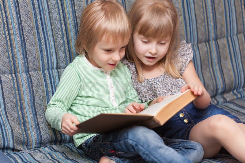 Boy and Girl are Reading Book Stock Photo - Image of person, smart ...