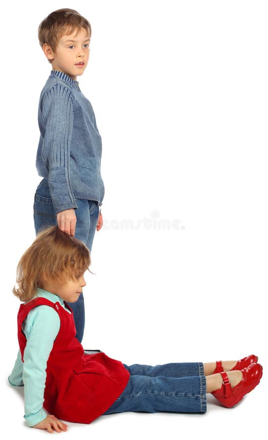 Boy with Girl Represent Letter L Stock Image - Image of learn, school ...