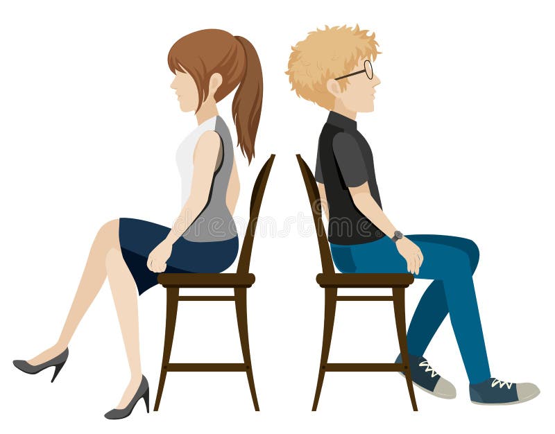 Cartoon Sit Opposite Stock Illustrations – 78 Cartoon Sit Opposite ...