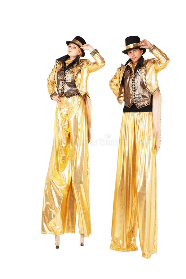 Girl on stilts stock image. Image of blonde, growth, fairy - 40802989